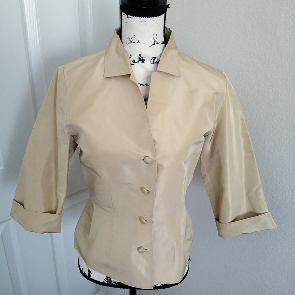 Sylvia Heisel | Tops | Designer Sylvia Heisel Silk Blazer | Poshmark